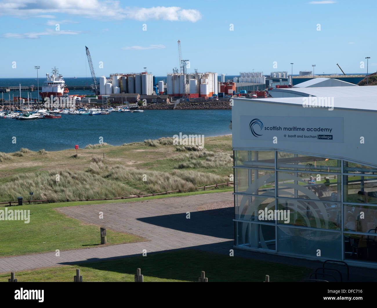 Peterhead Lido & Harbour Stock Photo - Alamy