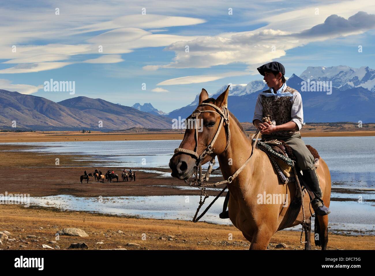 Horseback riding patagonia argentina hi-res stock photography and ...