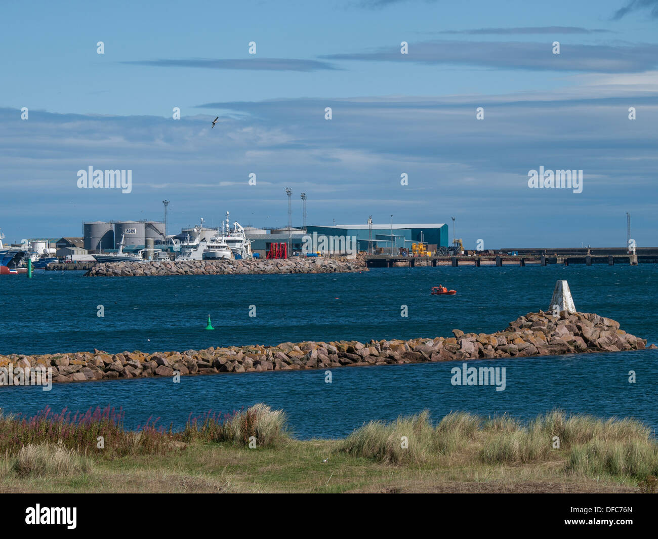 Peterhead Lido & Harbour Stock Photo - Alamy