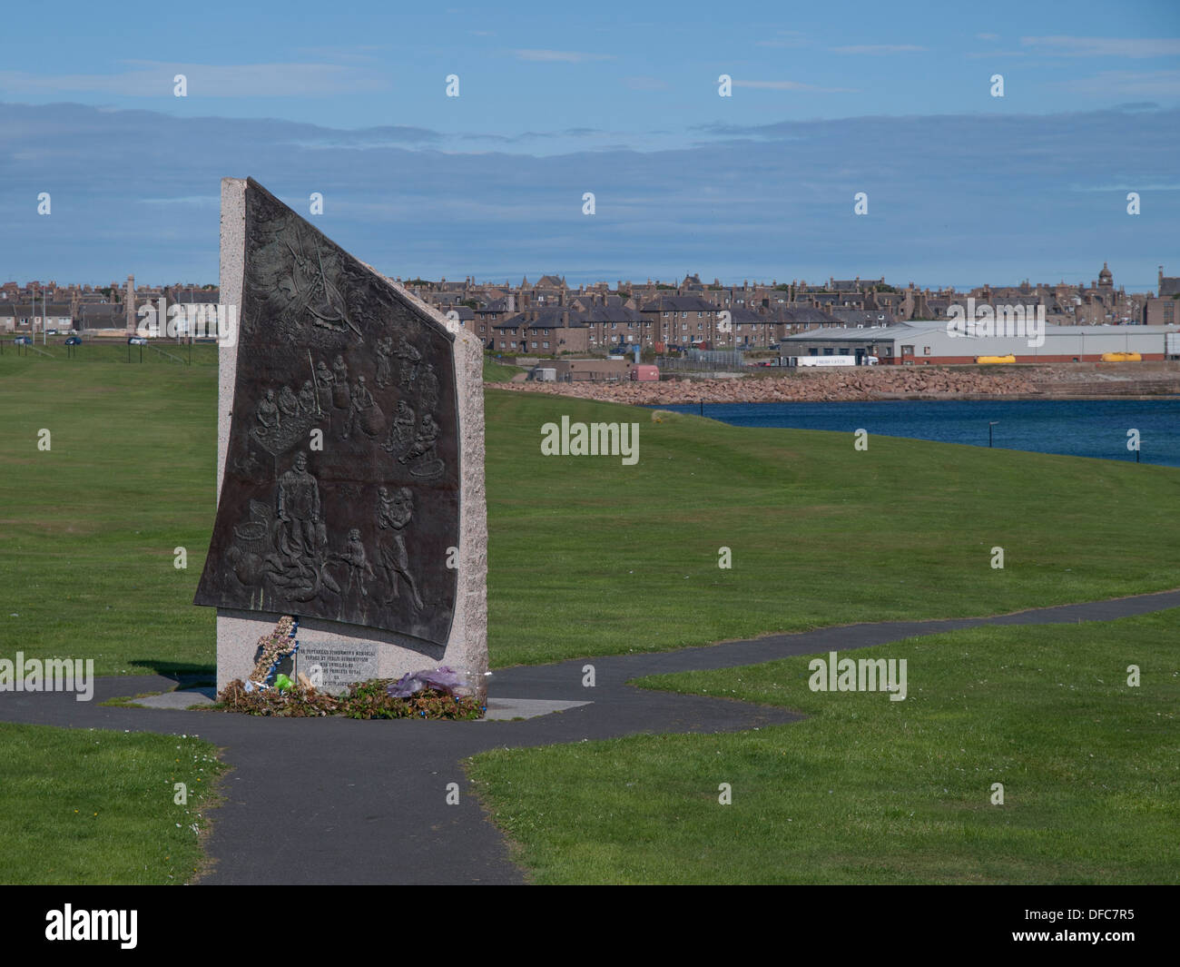 Peterhead Lido & Harbour Stock Photo - Alamy