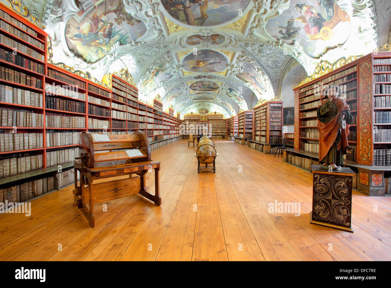 CZECH REPUBLIC PRAGUE, STRAHOV MONASTERY LIBRARY - THE THEOLOGICAL HALL ...