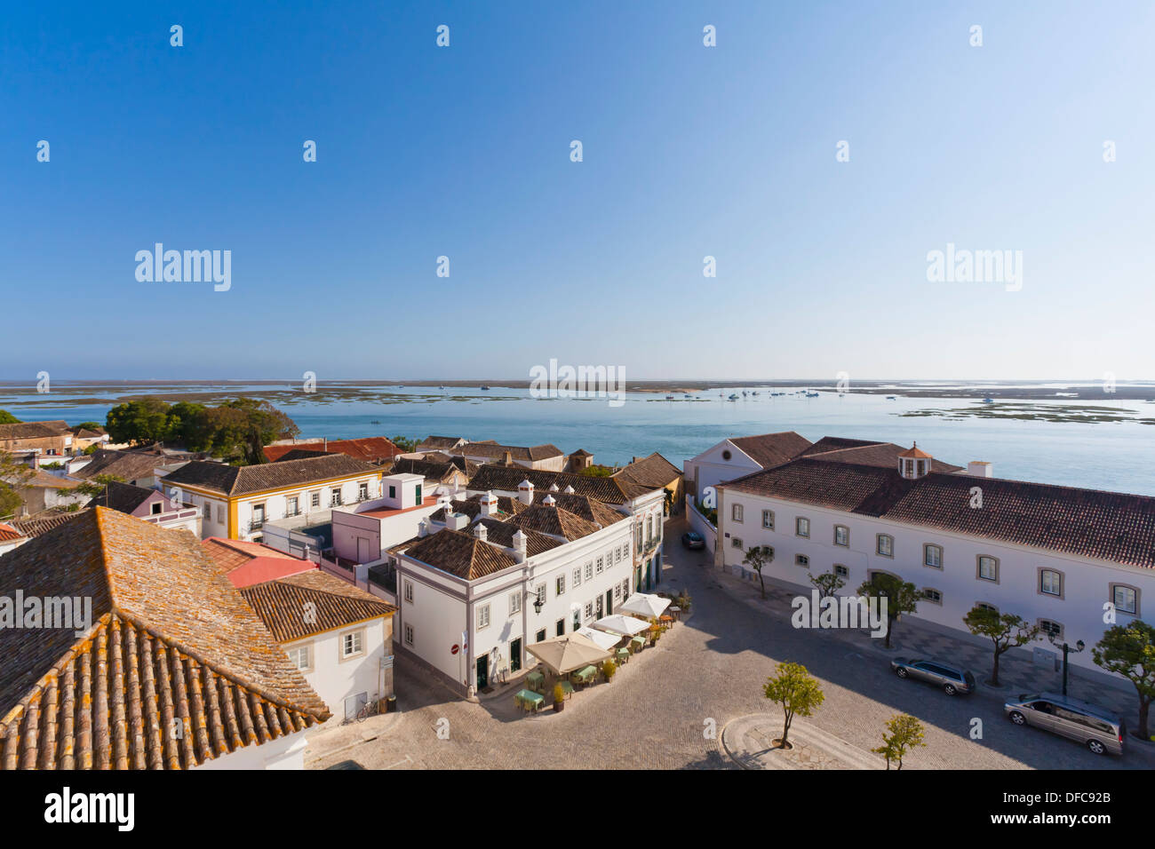 Portugal, Faro, View of Largo da Se Stock Photo - Alamy