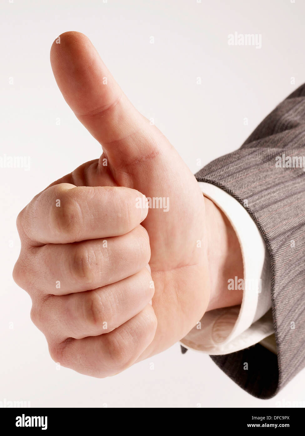 Man showing "thumbs up", close-up Stock Photo - Alamy