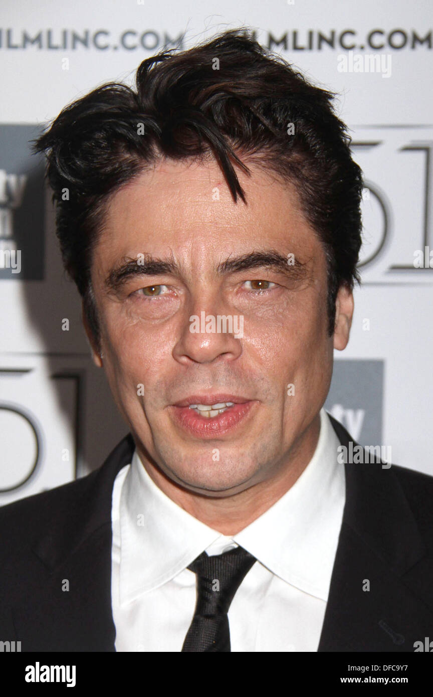 New York, New York, USA. 1st Oct, 2013. Actor BENICIO DEL TORO attends ...