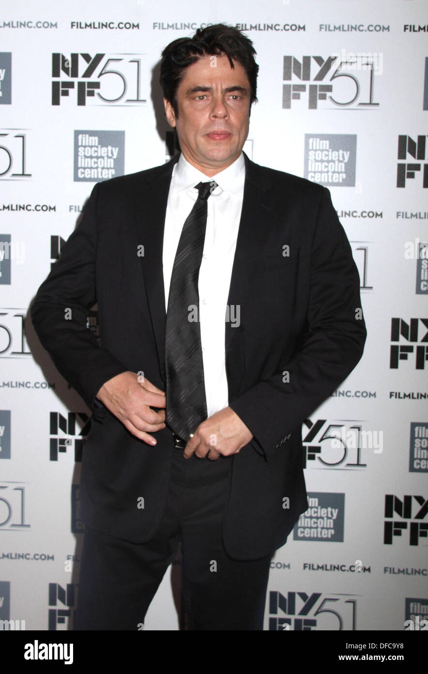 New York, New York, USA. 1st Oct, 2013. Actor BENICIO DEL TORO attends ...