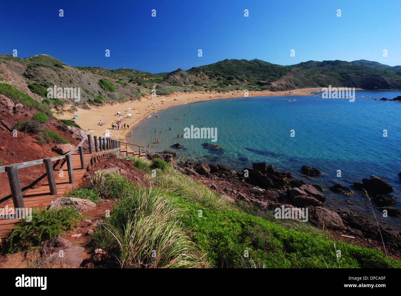 Cala d'en Tortuga beach, Menorca, Spain Stock Photo - Alamy