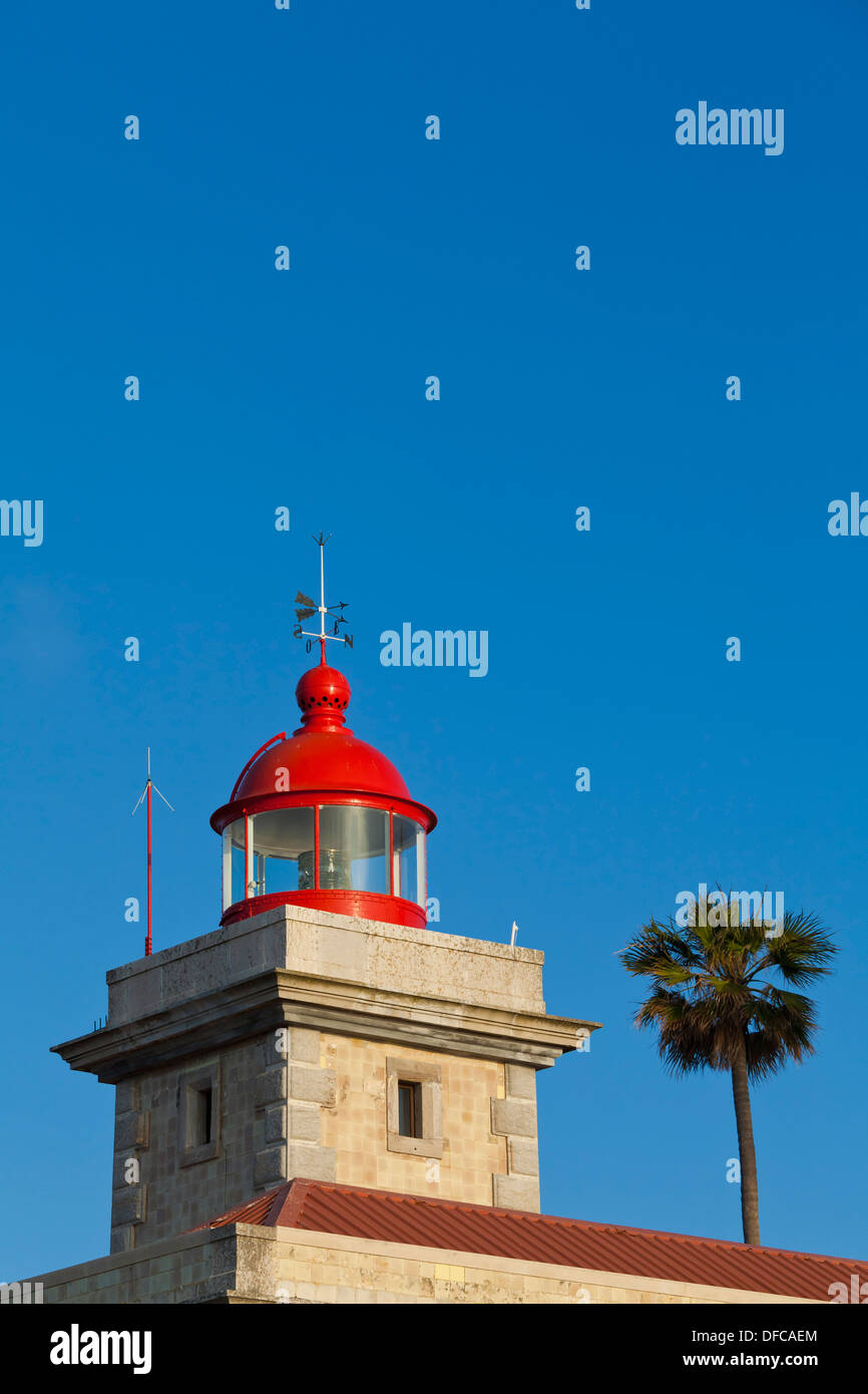 Portugal, Lagos, View of Lighthouse Stock Photo - Alamy