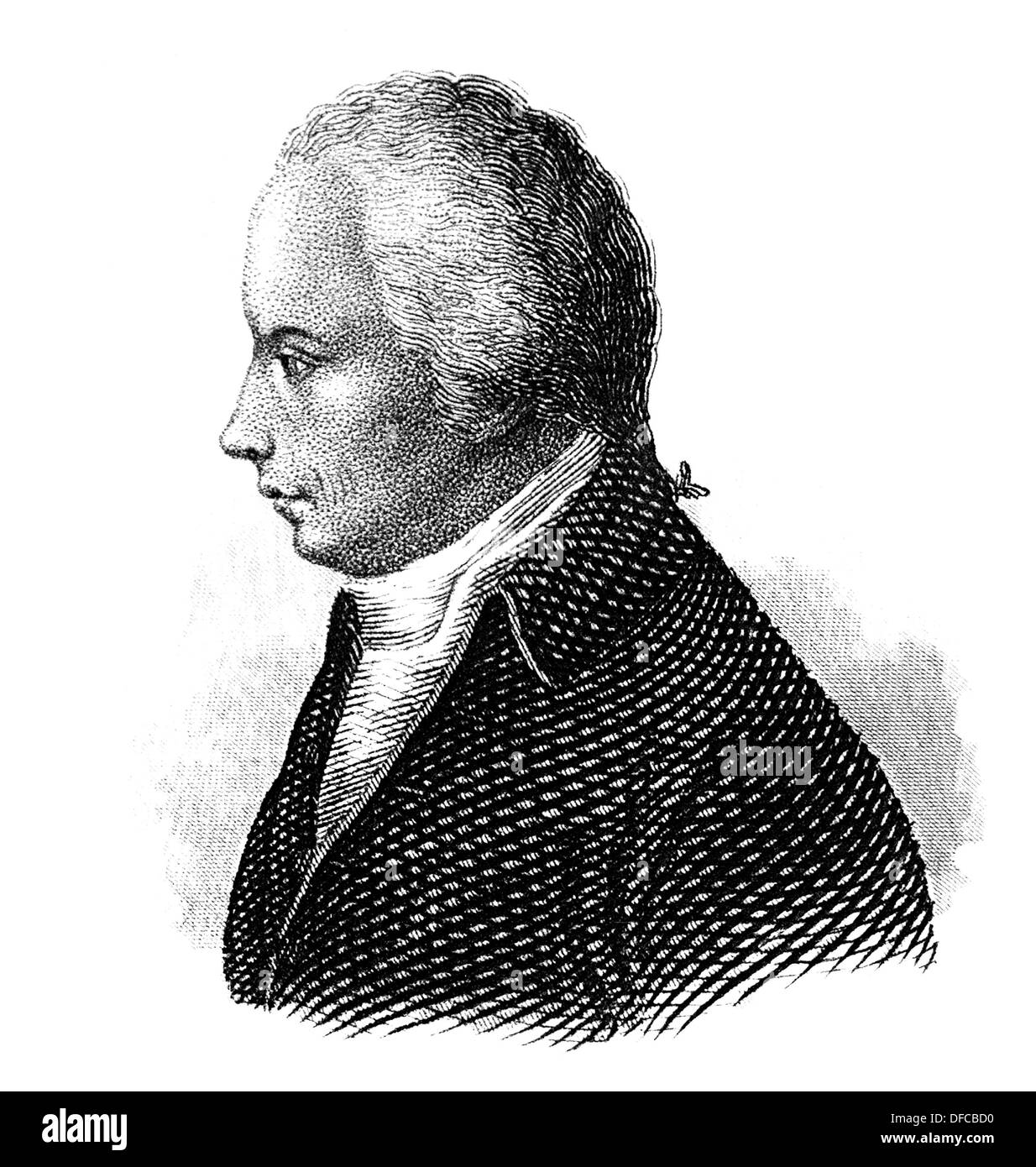 Franz Joseph Gall, 1758 - 1828, a German physician and anatomist Stock ...