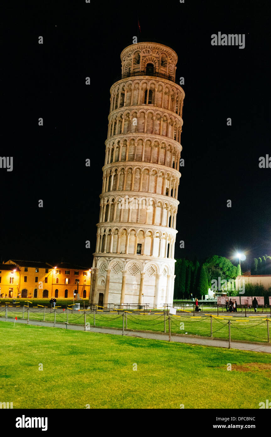 Leaning Tower Of Pisa At Night Campaigners In Italy Fight To Block