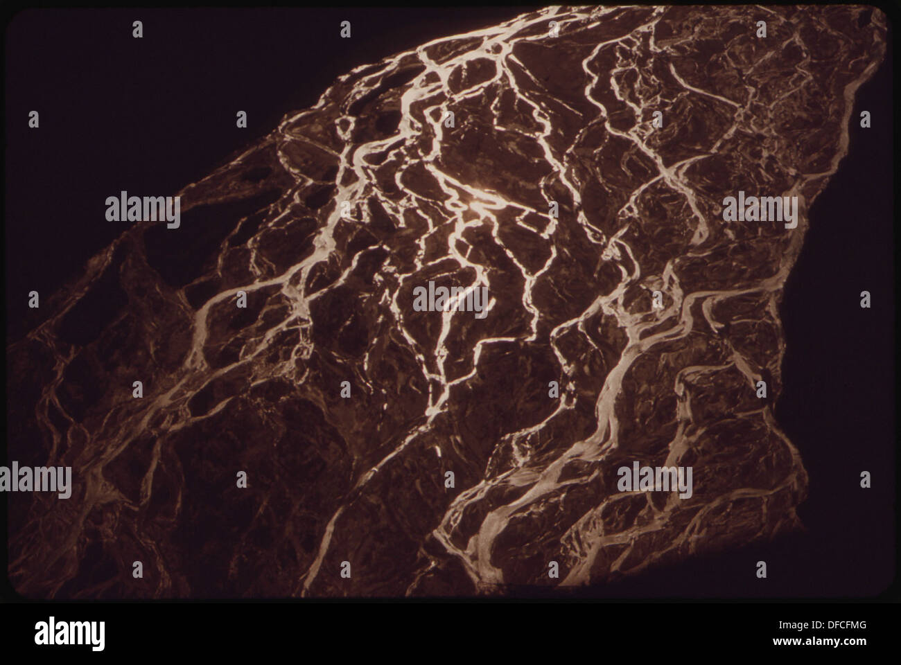 This image shows the braided channels of the Dietrich River, a typical ...