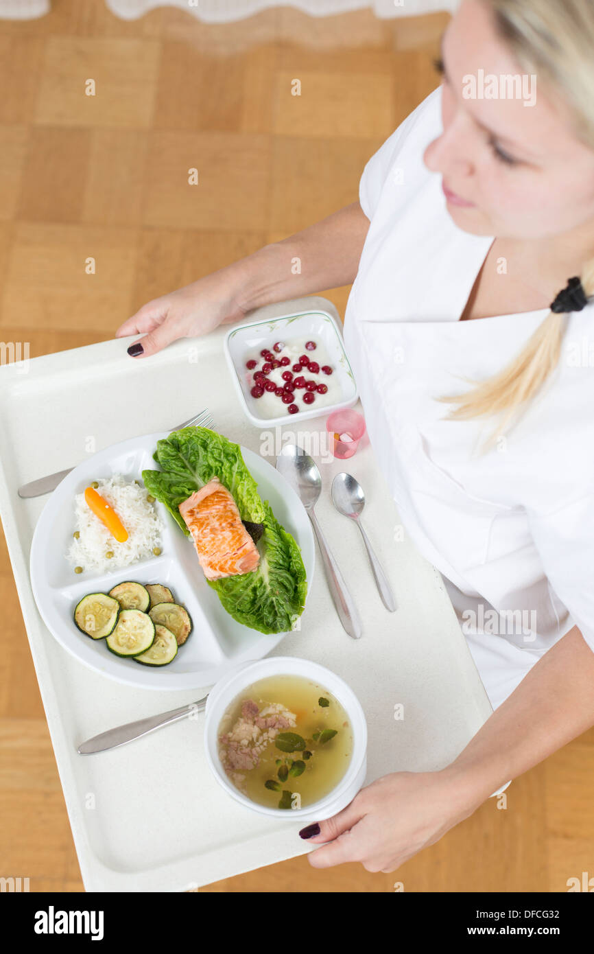 Hospital tray dessert hi-res stock photography and images - Alamy