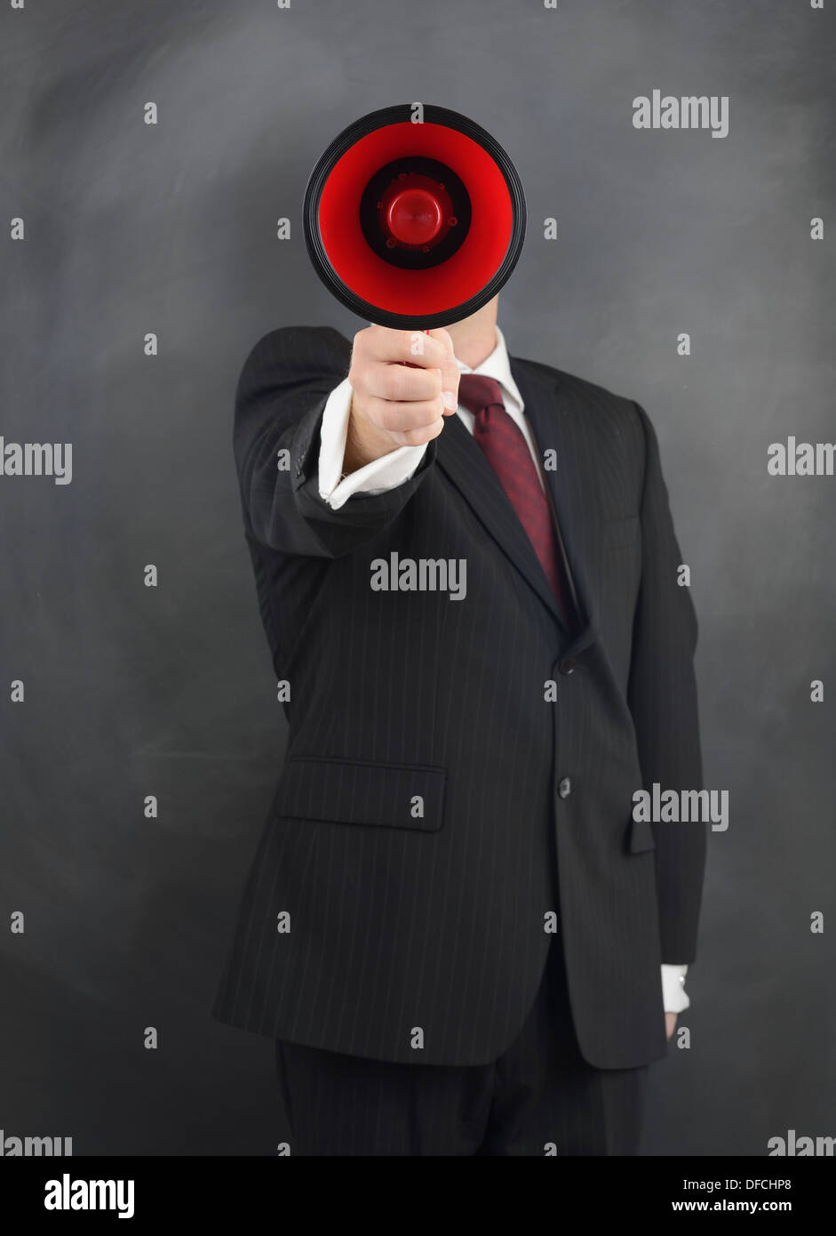 Using A Megaphone High Resolution Stock Photography and Images - Alamy