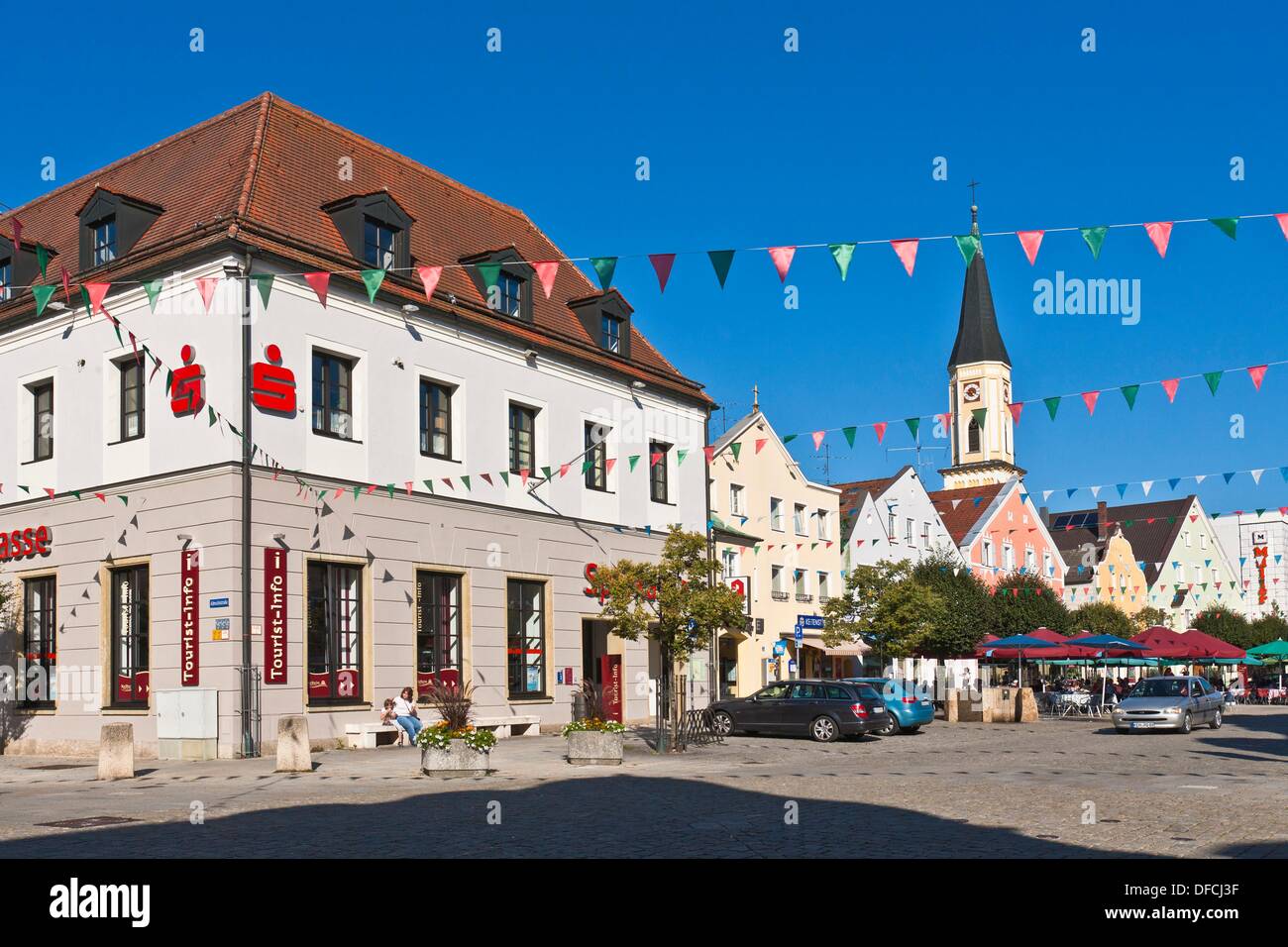 Town center of Kelheim, Bavaria, Germany Stock Photo - Alamy
