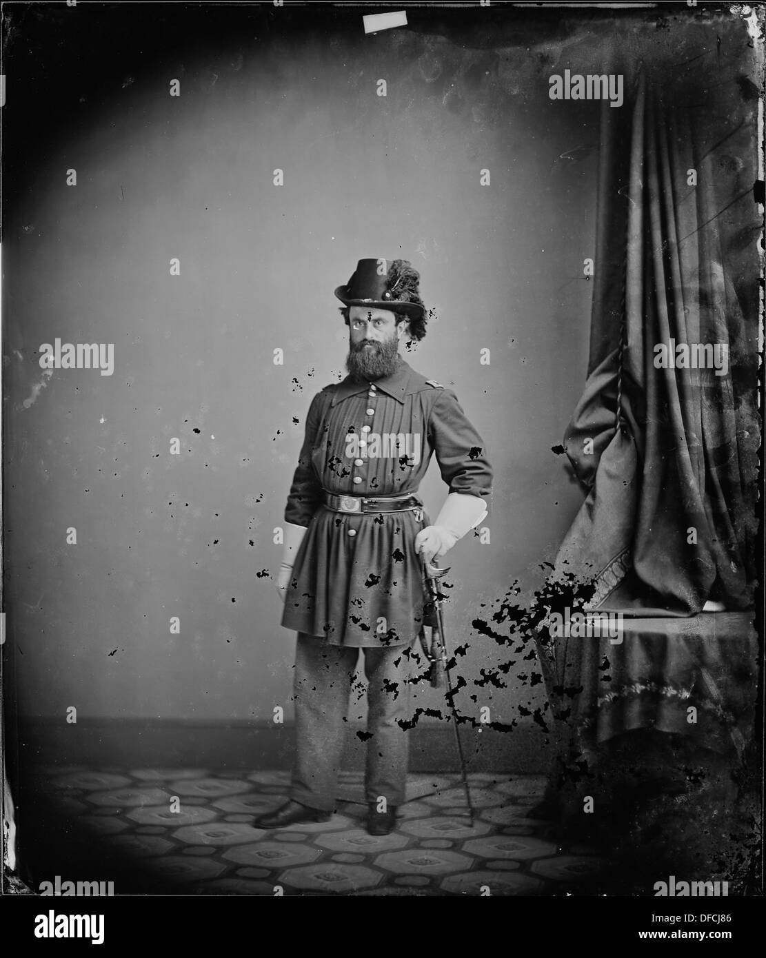 Captain Cyrus C. Dyer served in the 2nd Rhode Island Infantry during ...