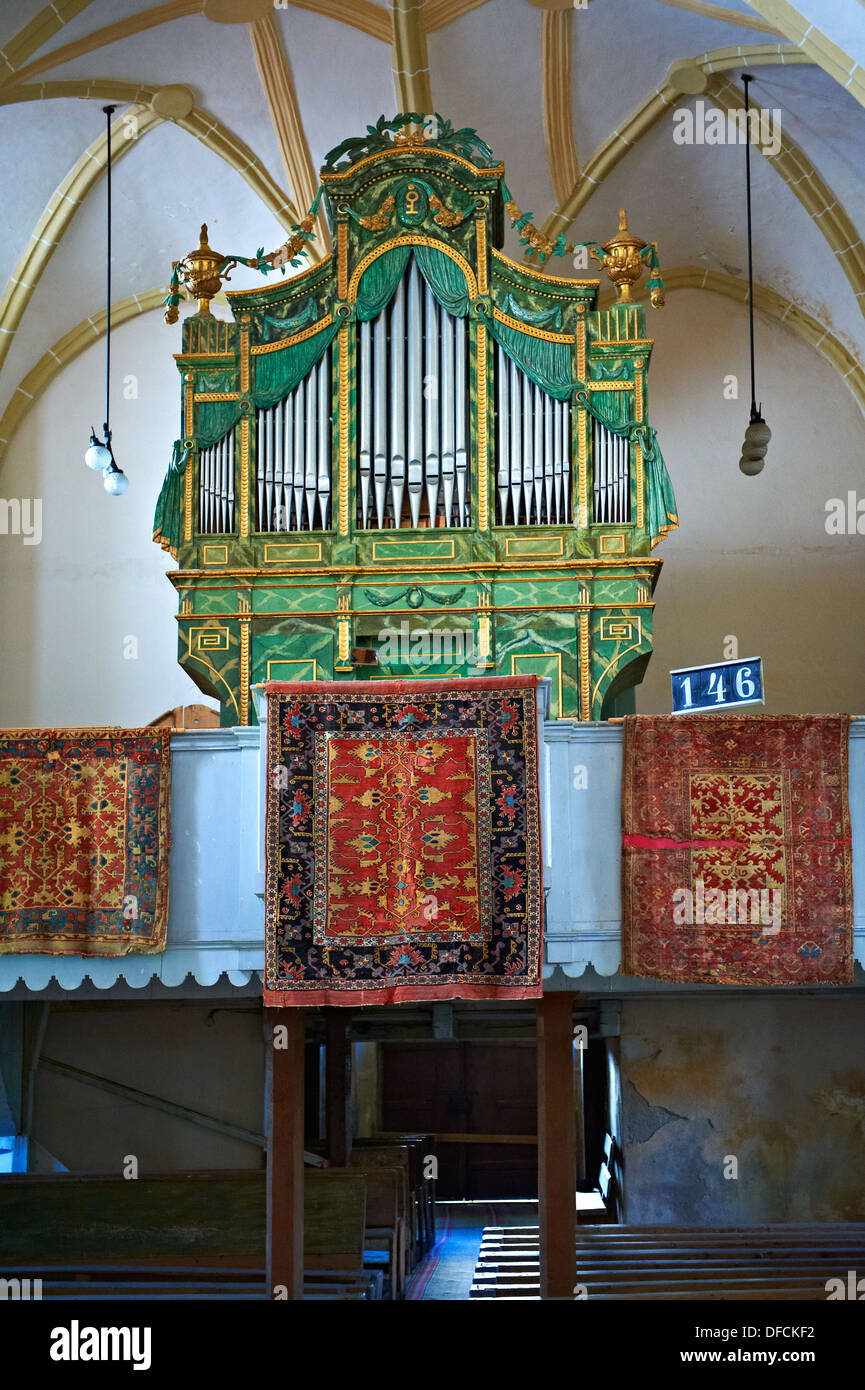 Organ of the medieval fortified church of Harman, Bras ov, Transylvania ...