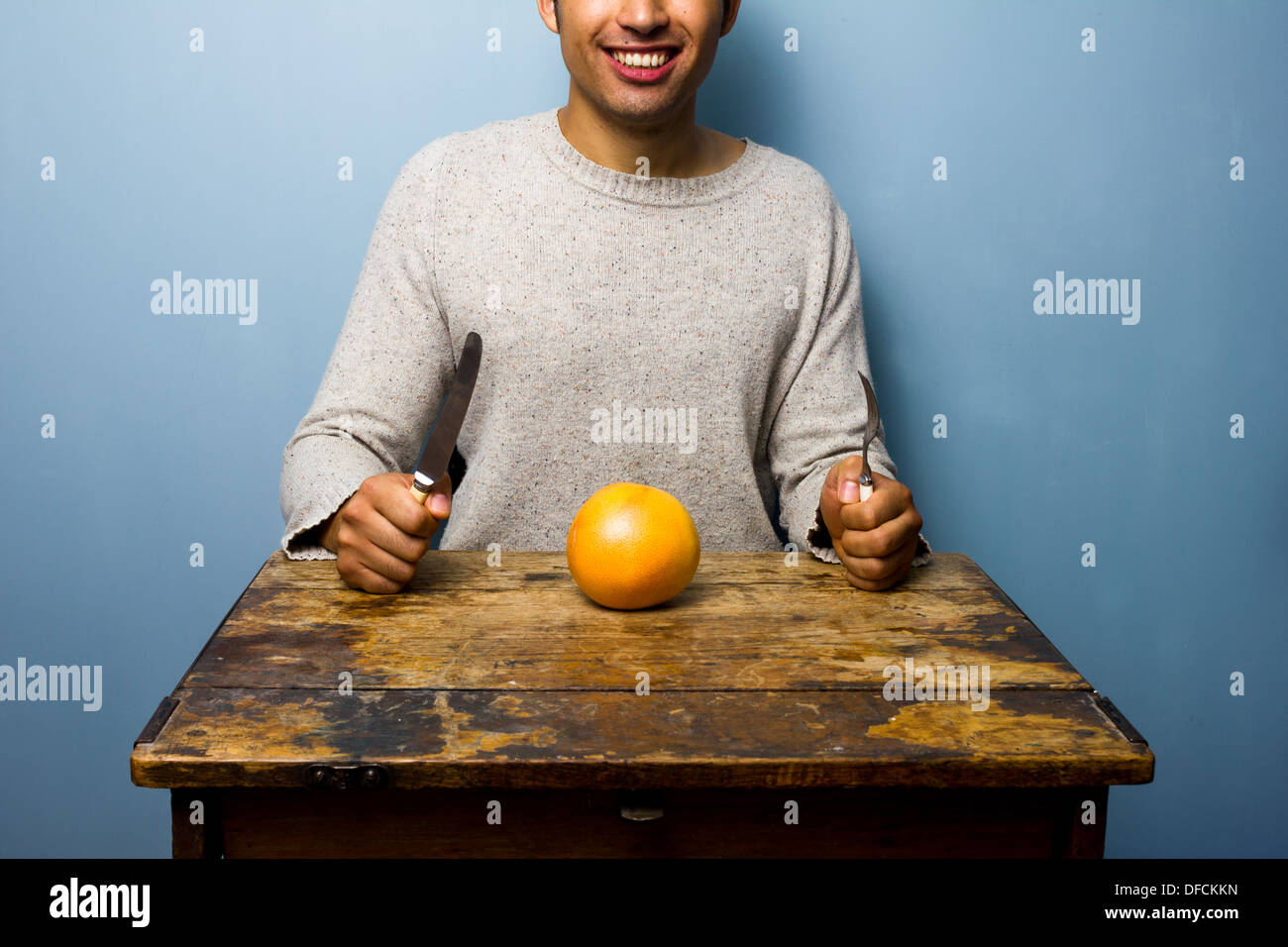 Old man eating fruit hi-res stock photography and images - Alamy