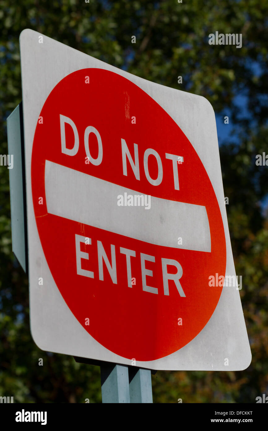 "Do Not Enter" street sign Stock Photo - Alamy