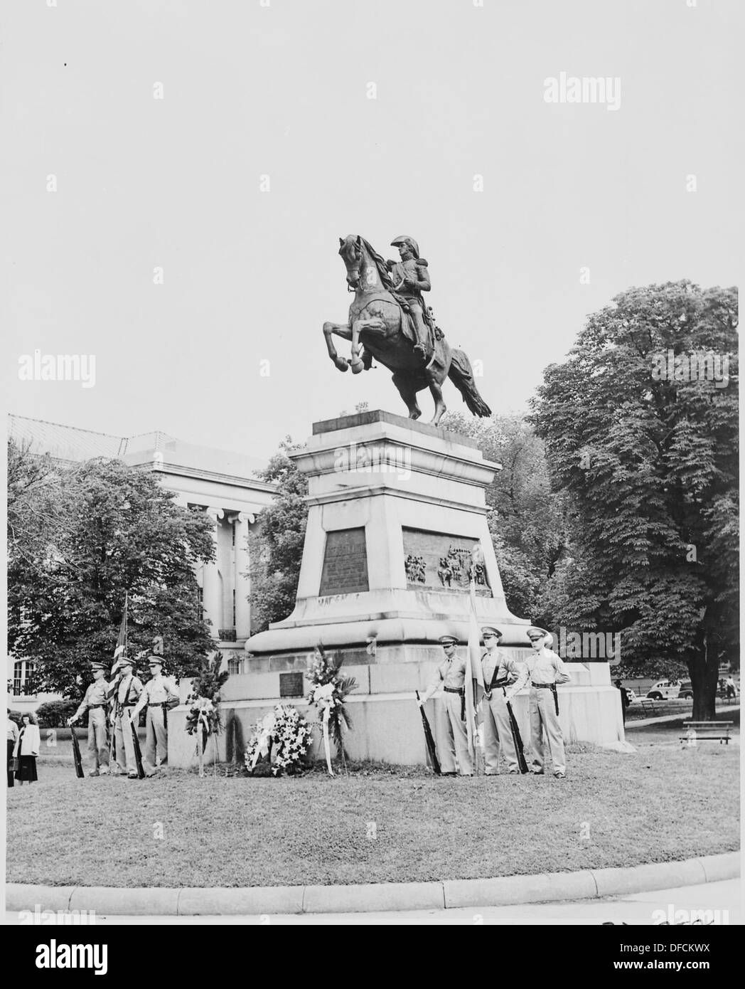 A ceremony at the statue of South American patriot San Martin in ...