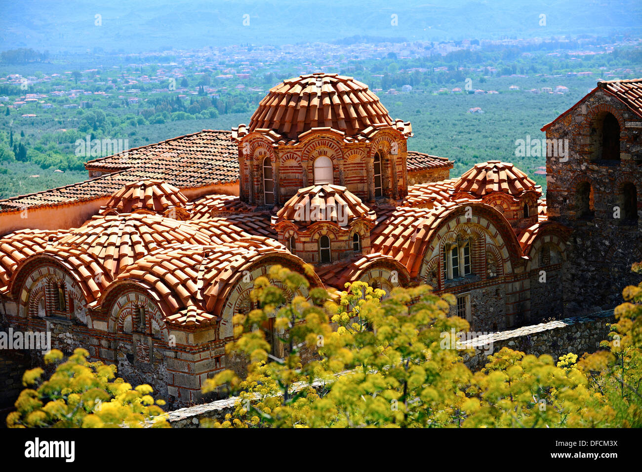 The exterior of the Byzantine Metropolis Church , Mystras , Sparta, the ...