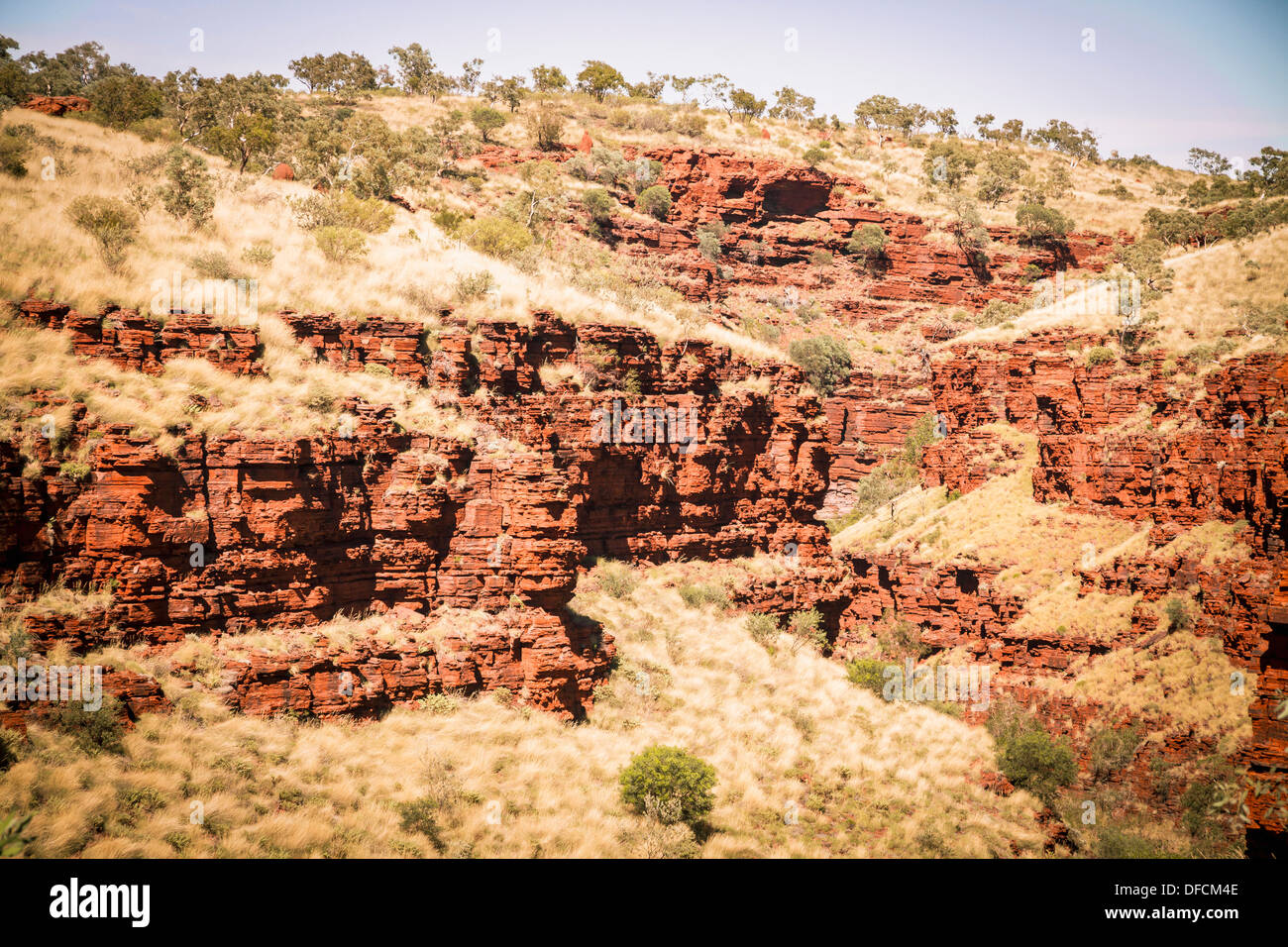 Australia, View of landscape at Karijini National Park Stock Photo - Alamy
