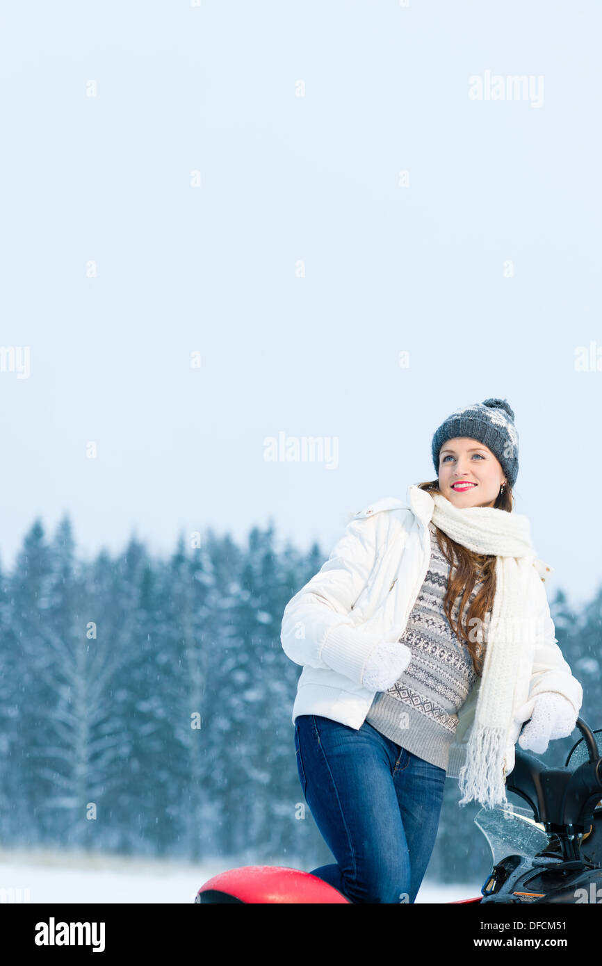 Winter fashion vertical hi-res stock photography and images - Alamy