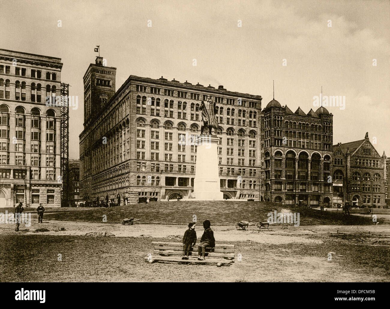 City of chicago 1800s hi-res stock photography and images - Alamy