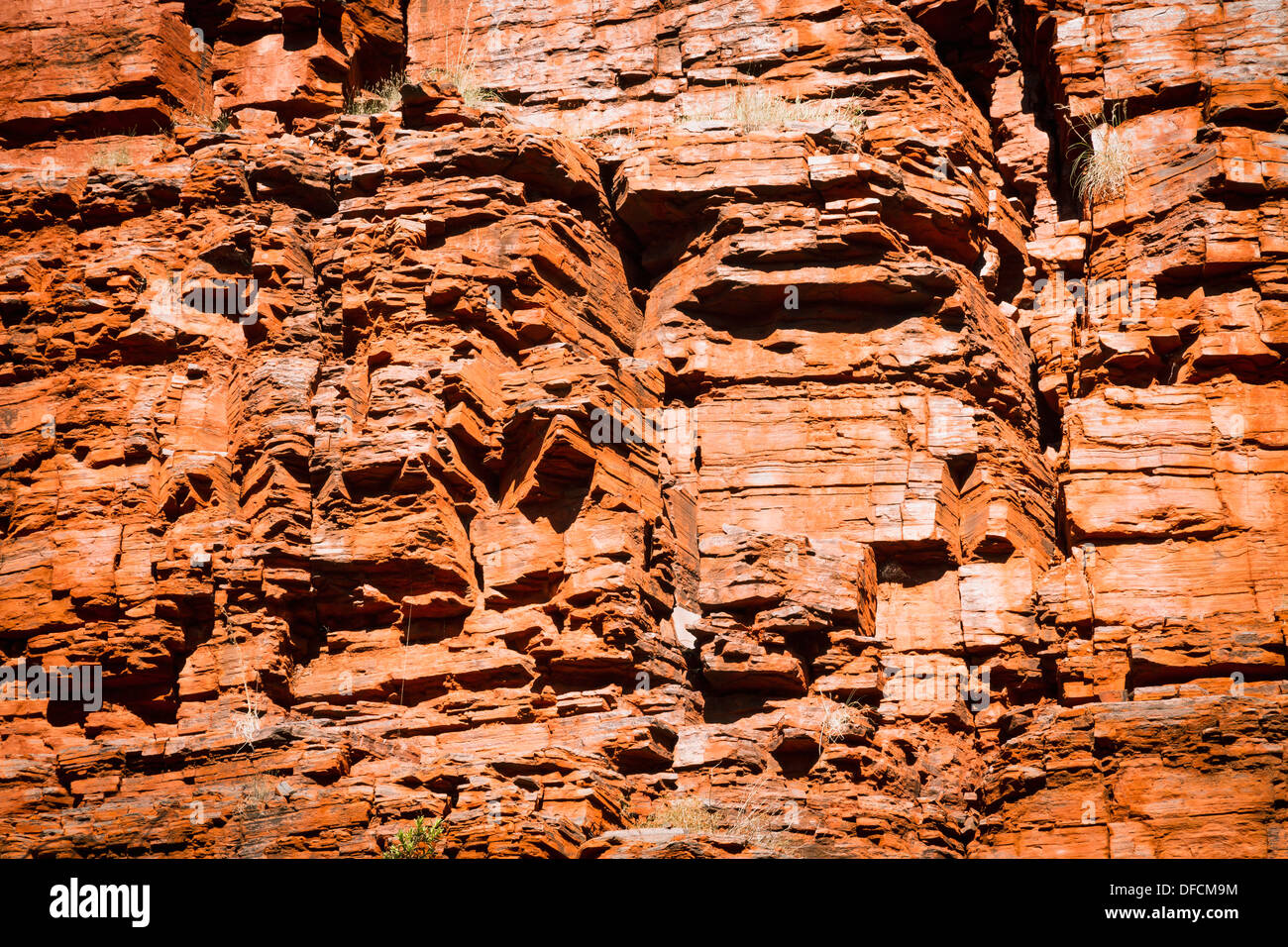 Australia, Red rock walls in Karijini National Park Stock Photo - Alamy