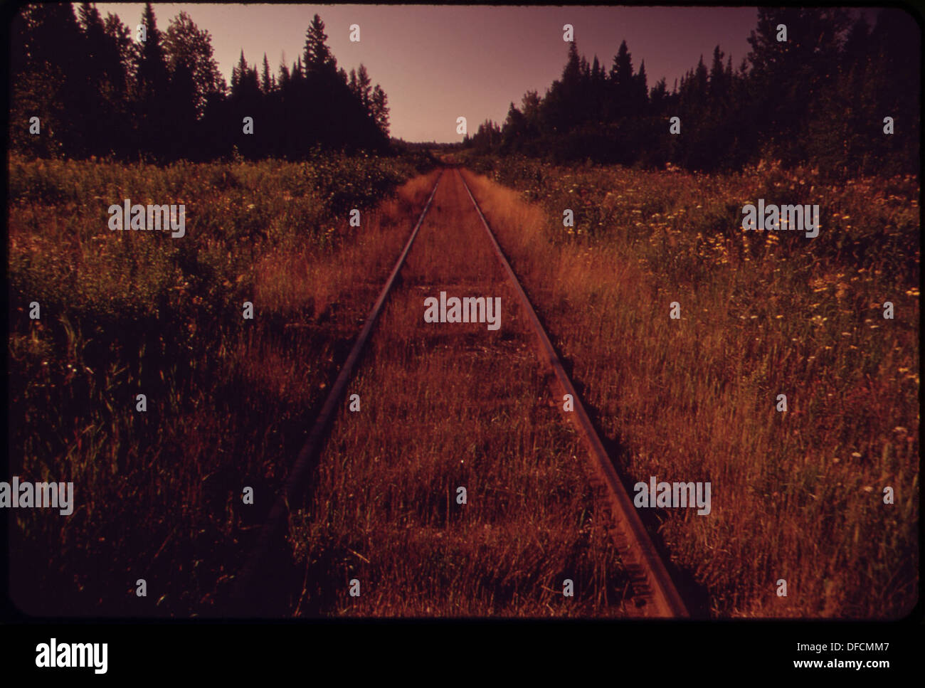 The Chicago and Northwestern Railroad tracks run parallel to Highway 17 ...