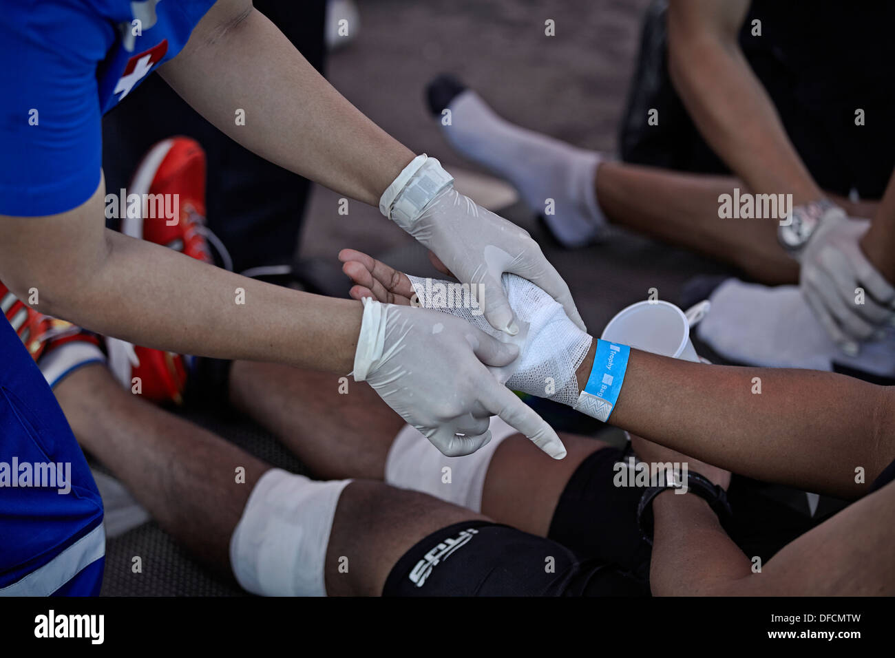 First aid for injuries hi-res stock photography and images - Alamy