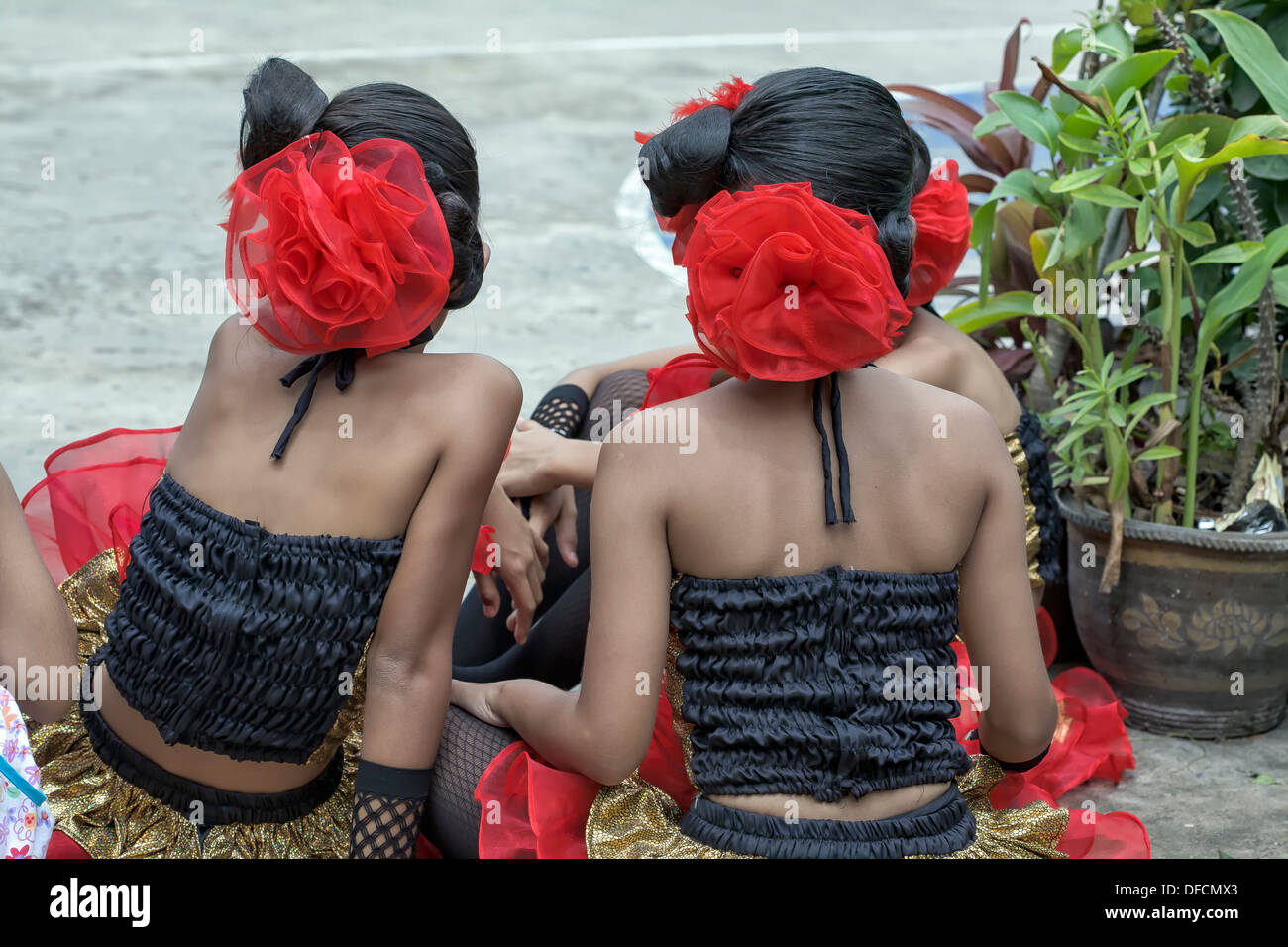 School sports girls ribbons hi-res stock photography and images - Alamy
