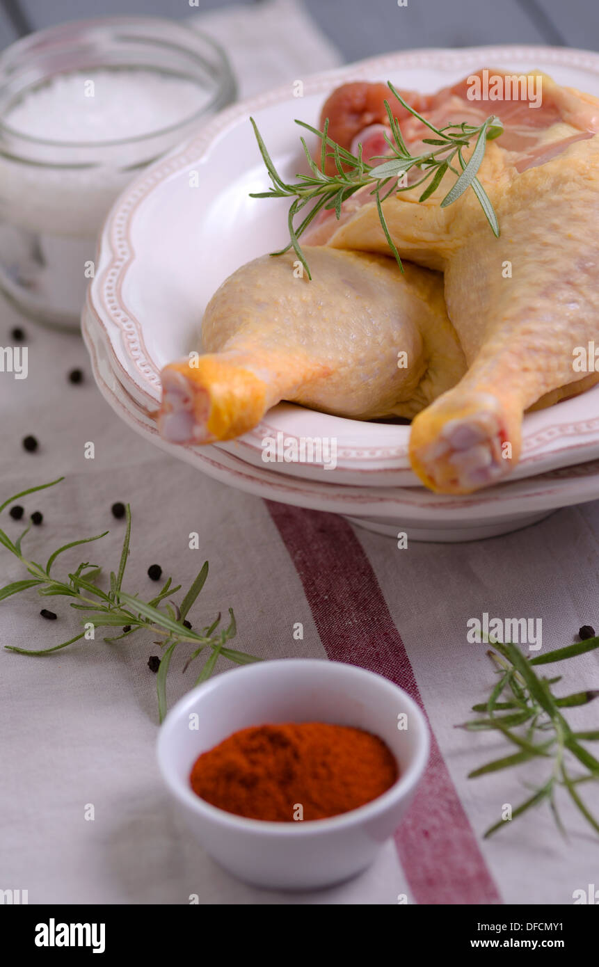 Raw corn fed chicken hi-res stock photography and images - Alamy