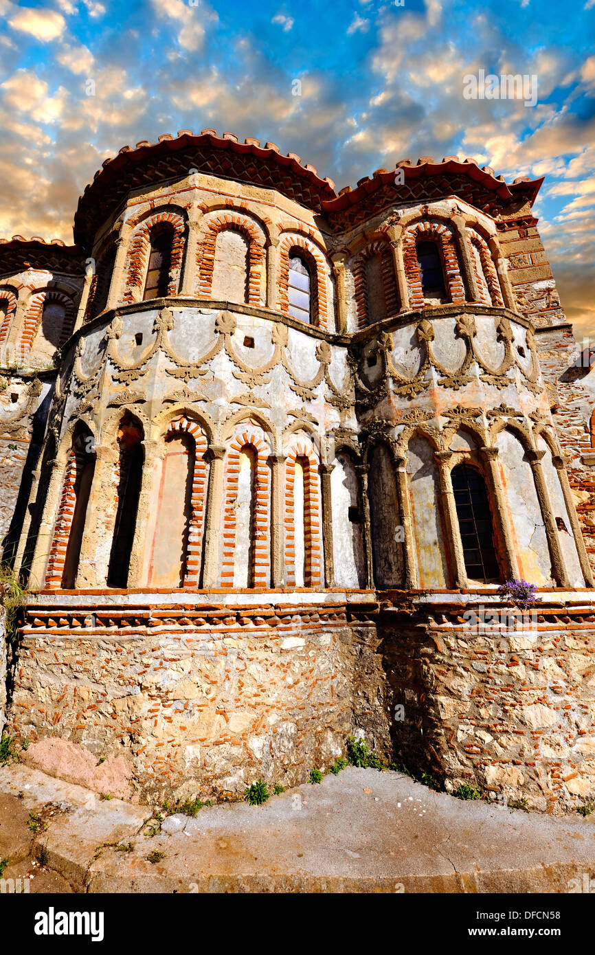 Exterior of the Byzantine Othodox monastery of Pantanassa , Mystras ...