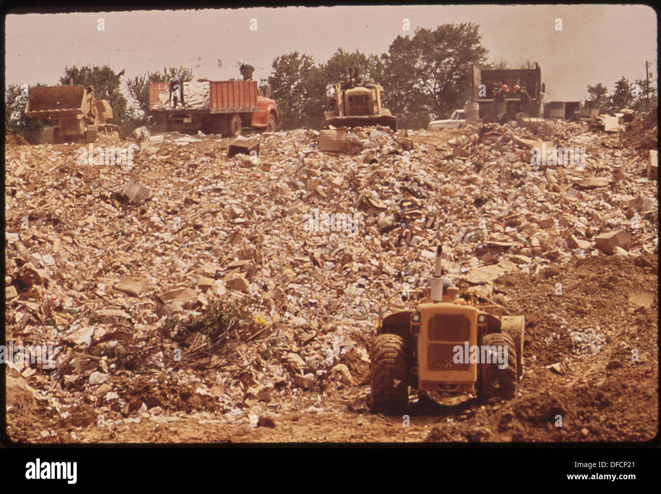 A city sanitary landfill in operation, covering 40 acres. Once filled ...