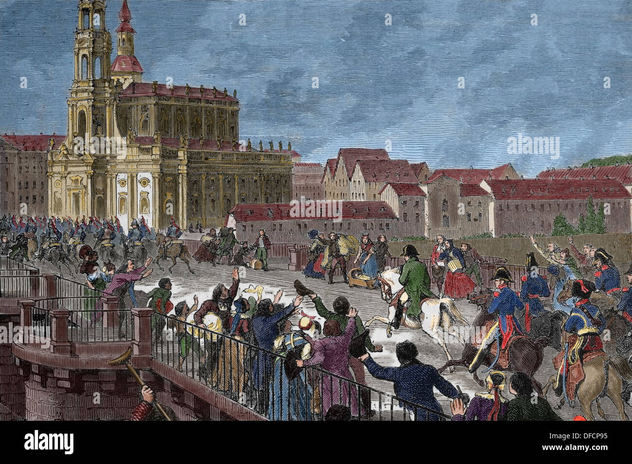 Battle of Dresden, Germany. 26-27 August, 1813. French victory ...