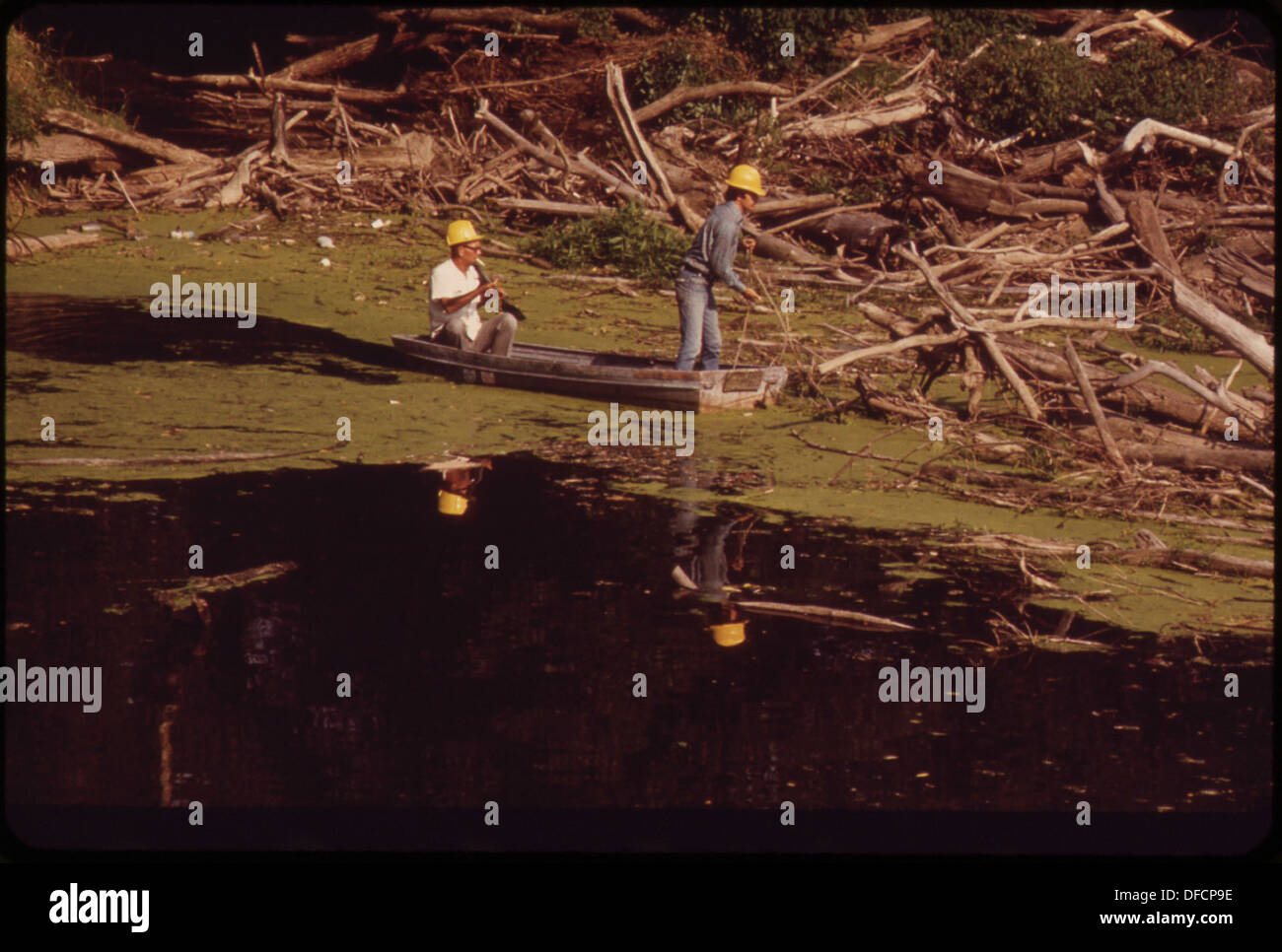 CLEANUP AT ROCKY RIVER DAM BY MEMBERS OF THE COLUMBIA GAME CLUB 550220 ...
