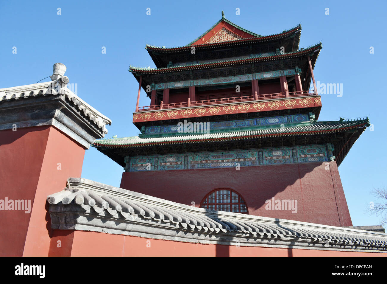 Drum Tower Gulou Beijing China Asia Stock Photos & Drum Tower Gulou ...