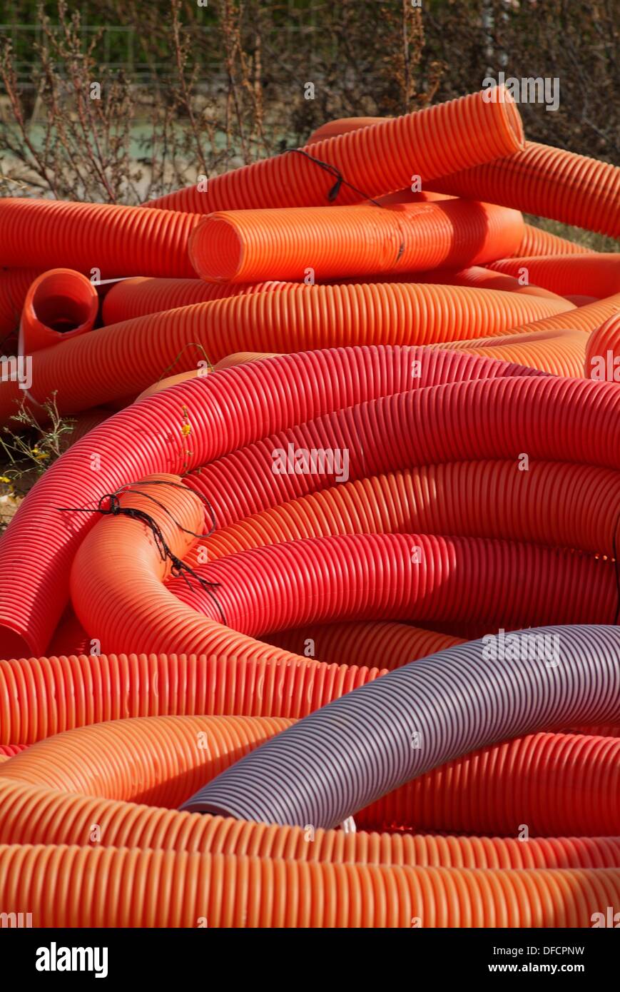 Cable protection tubes hi-res stock photography and images - Alamy