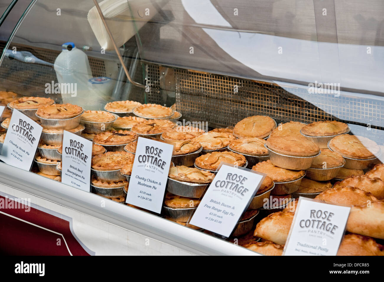 Close up of freshly baked pies and pasties goods at the Annual Food ...