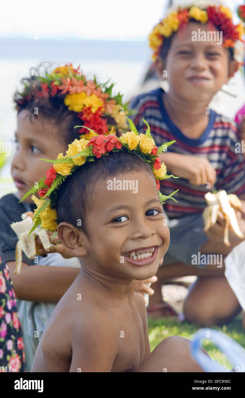 Federated States Of Micronesia Children High Resolution Stock ...