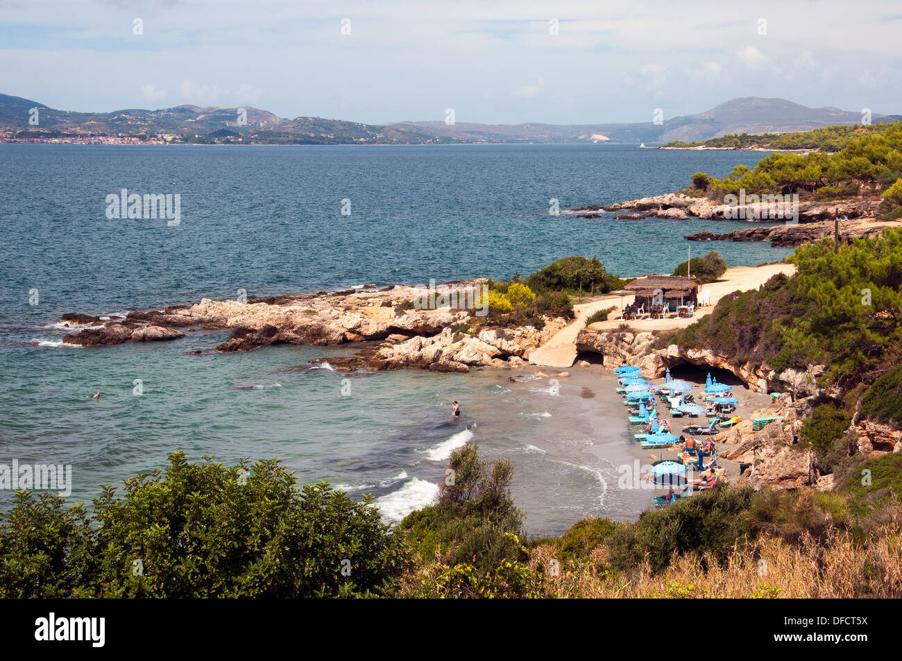 Gradakia Beach, Lassi, Kefalonia Stock Photo - Alamy