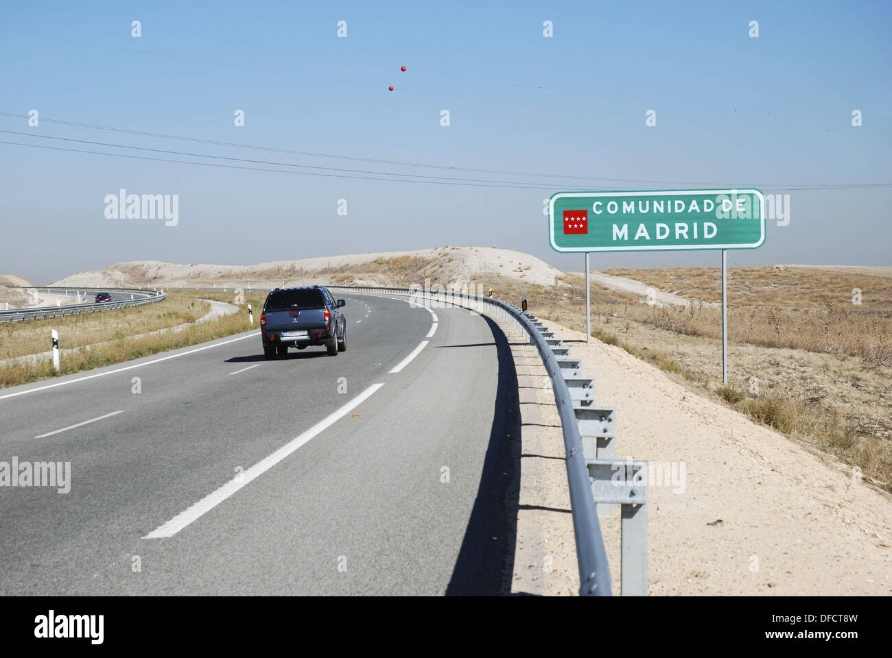 Border barrier sign europe hi-res stock photography and images - Alamy