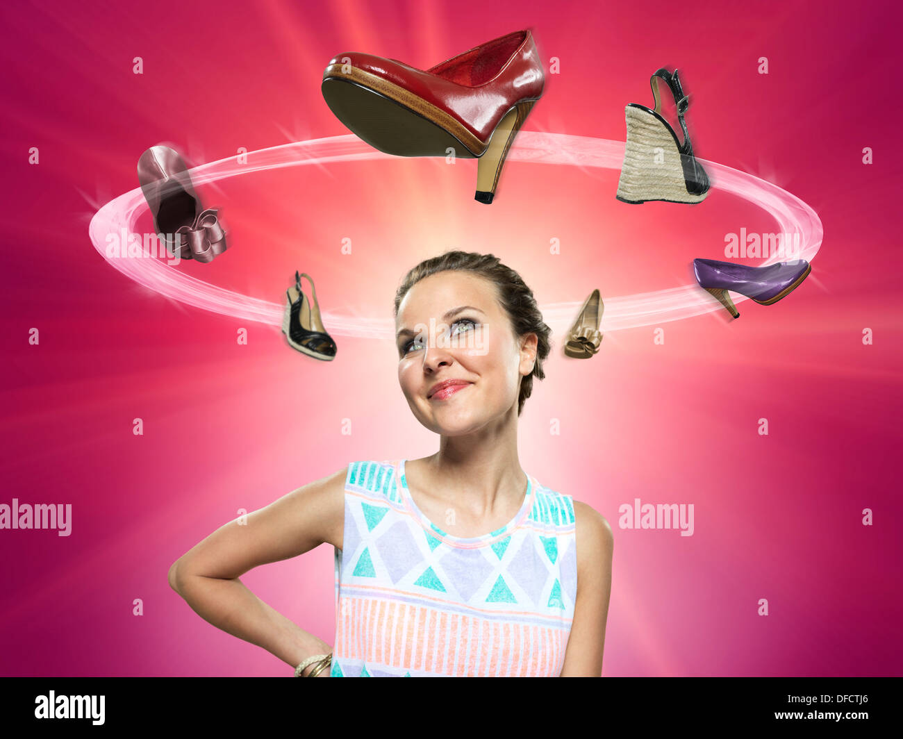 Flying shoes hi-res stock photography and images - Alamy