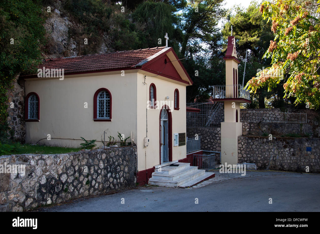 Chapel Church Kefalonia Greek Greece Stock Photos & Chapel Church ...