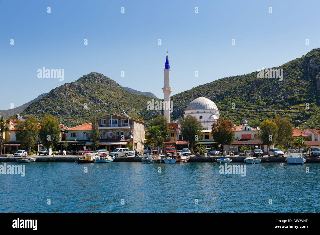 Turkey, View of Bozburun village Stock Photo - Alamy