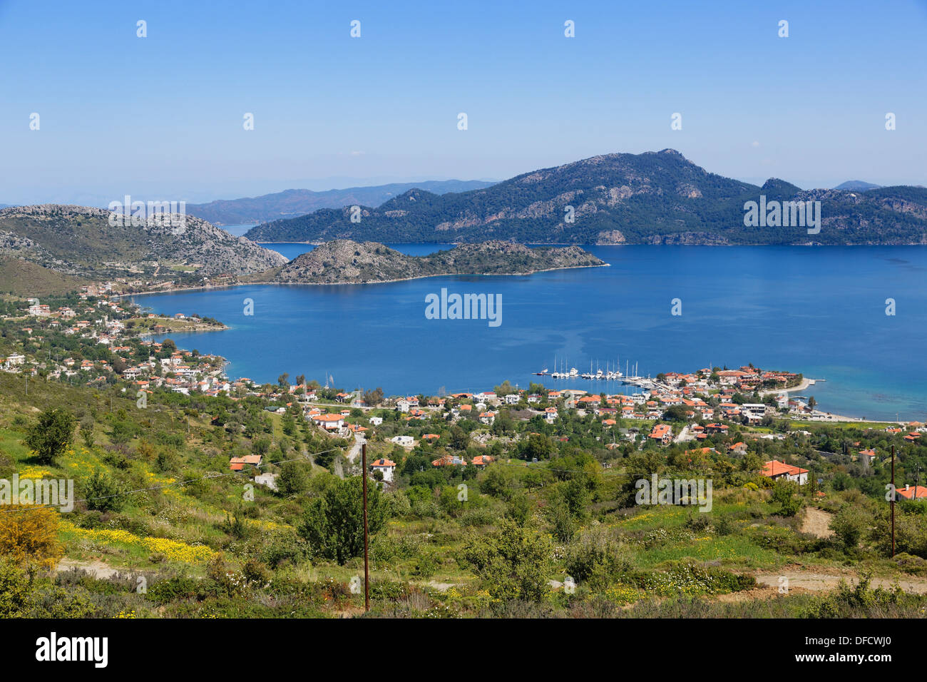 Turkey, View of Selimye village Stock Photo - Alamy