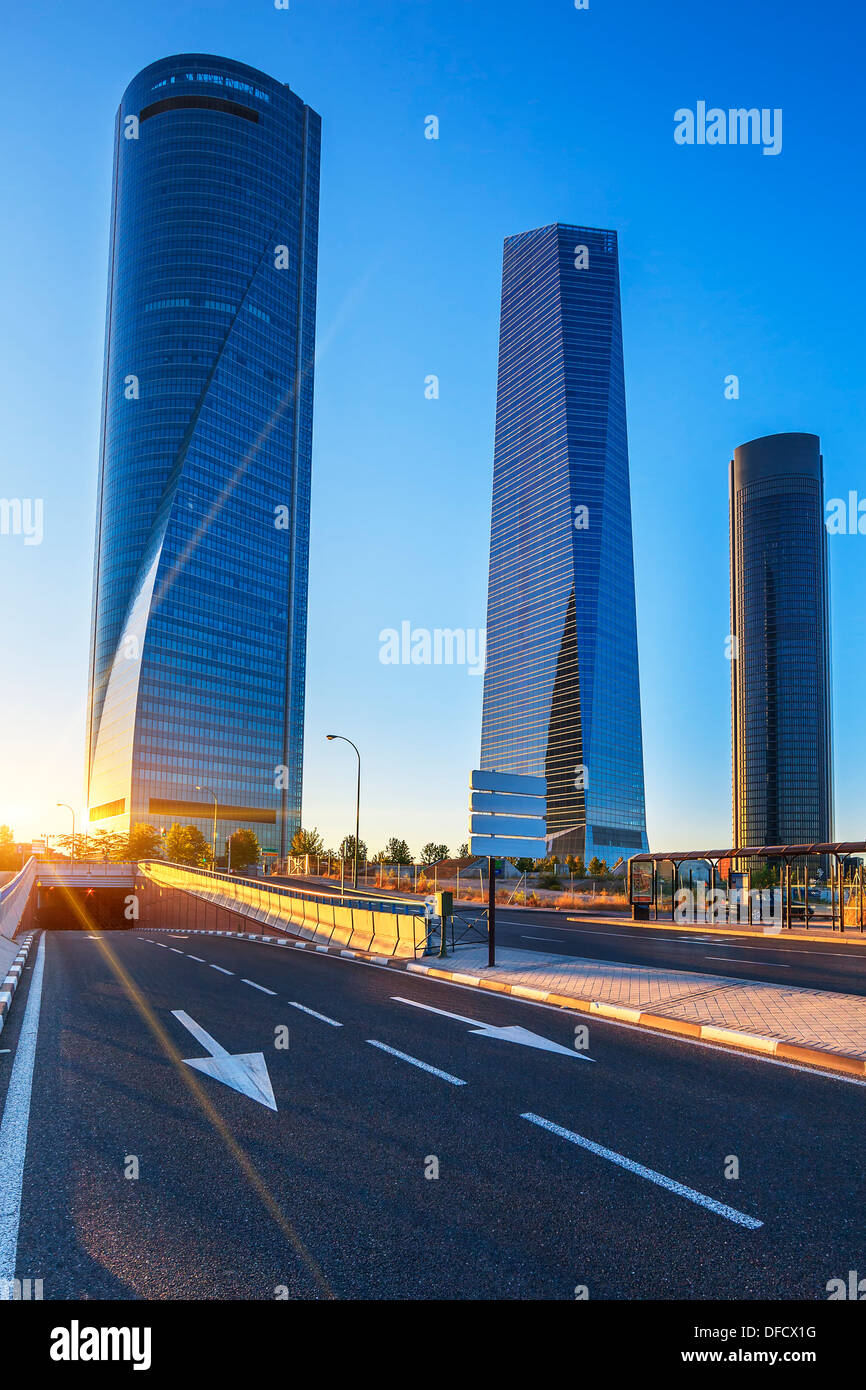 Four skyscrapers cuatro torres madrid hi-res stock photography and ...