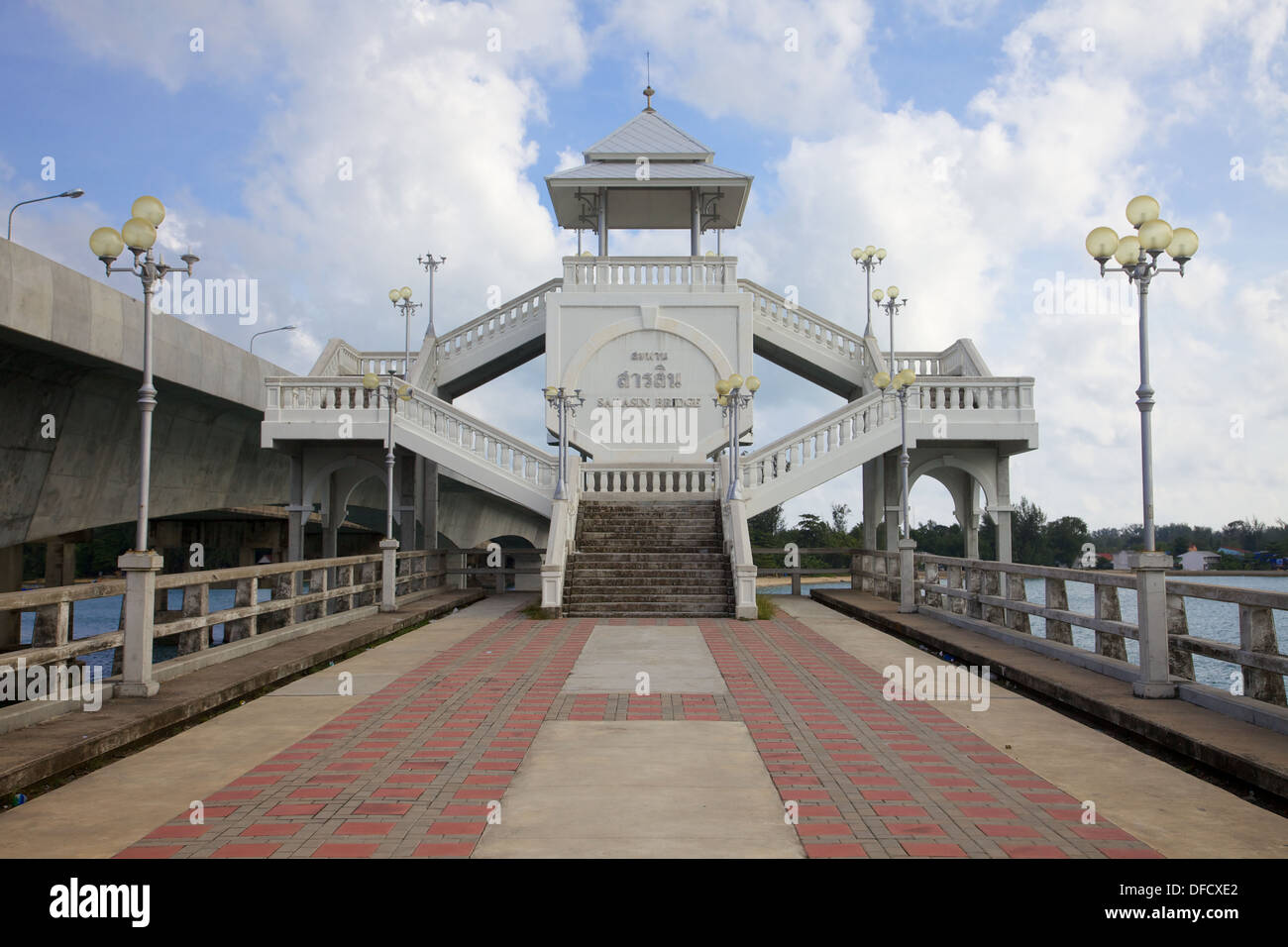The Sarasin foot bridge that connects Phuket island to the Thai main ...