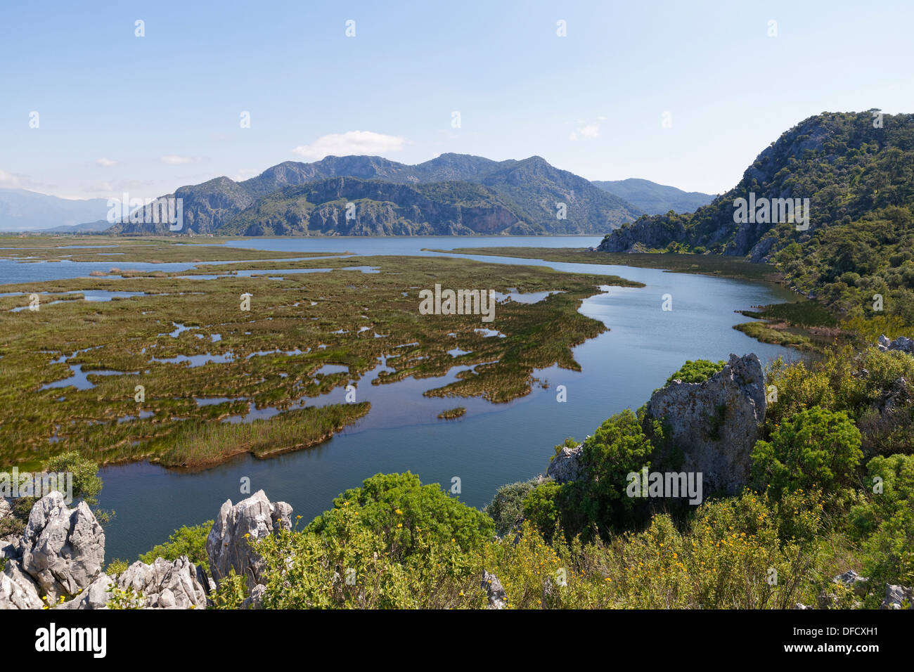 Turkey, View of River Delta near Dalyan Stock Photo - Alamy