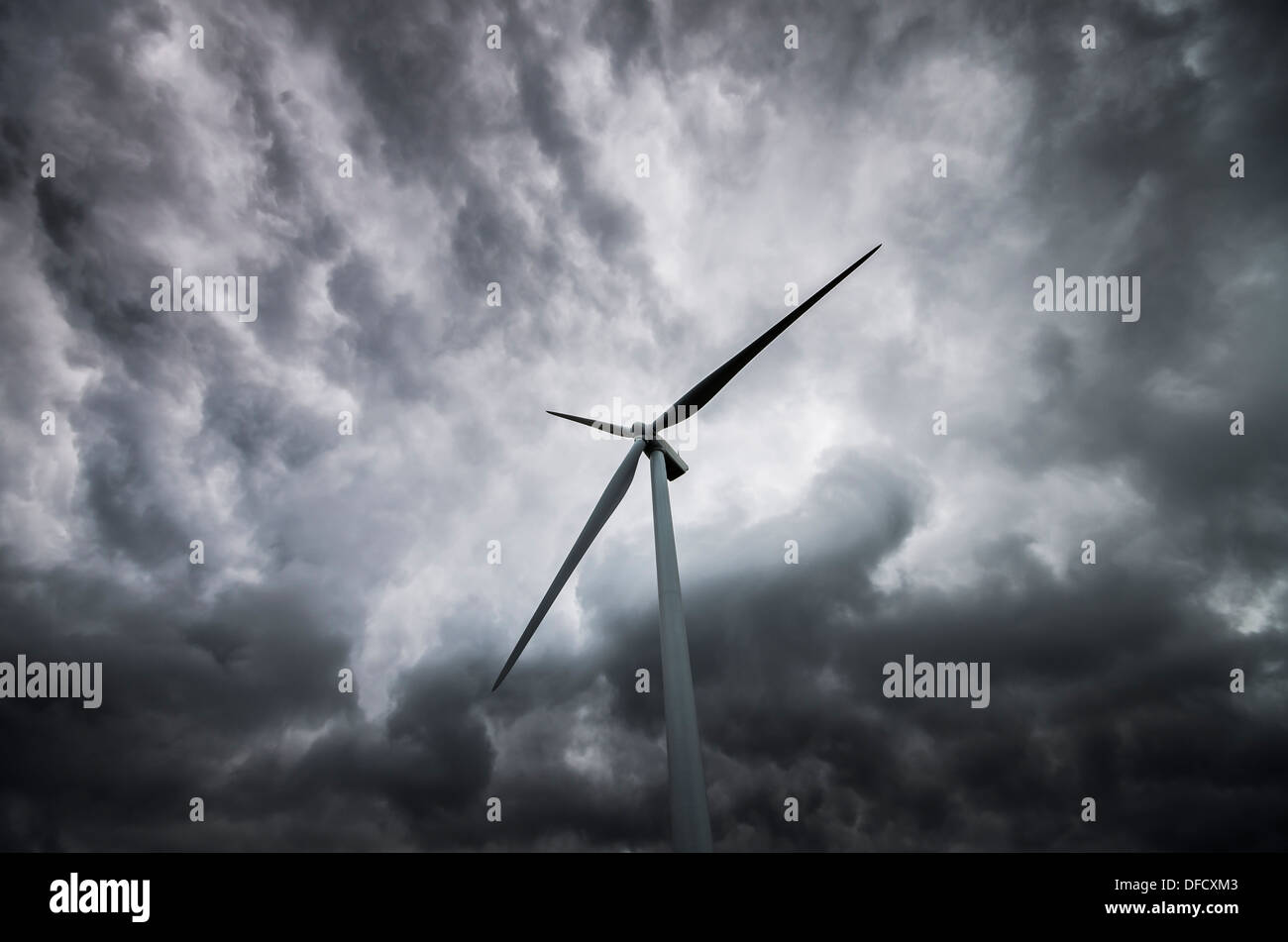 United Kingdom, Scotland, View of wind turbine at Dunbar Stock Photo ...