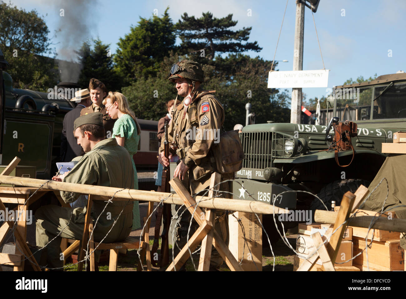 Army personnel at Sheringham 1940's weekend festival Stock Photo - Alamy